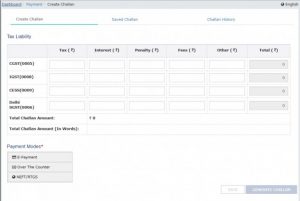 How to create GST Payment Challan Online - Mixarena